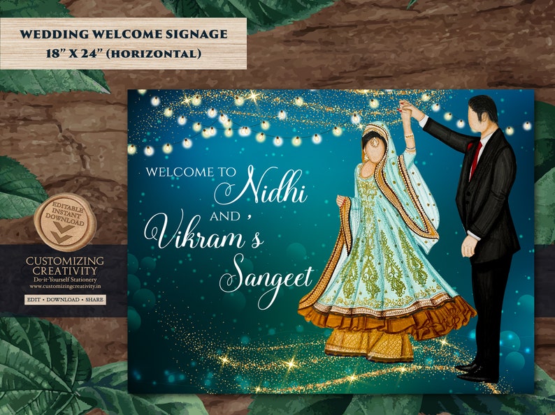 Sangeet Signages & Sangeet Poster Sangeet Decor as Sangeet - Etsy