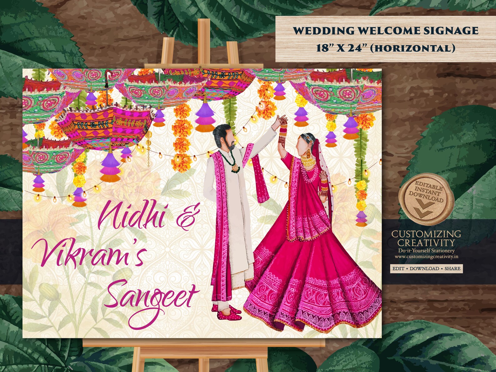 Sangeet Decor as Sangeet Poster Sangeet Signs & Sangeet - Etsy