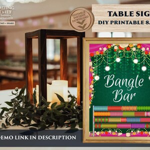 Bangle Bar Sign: Mehndi Decoration, Indian Wedding Decor (digital ...