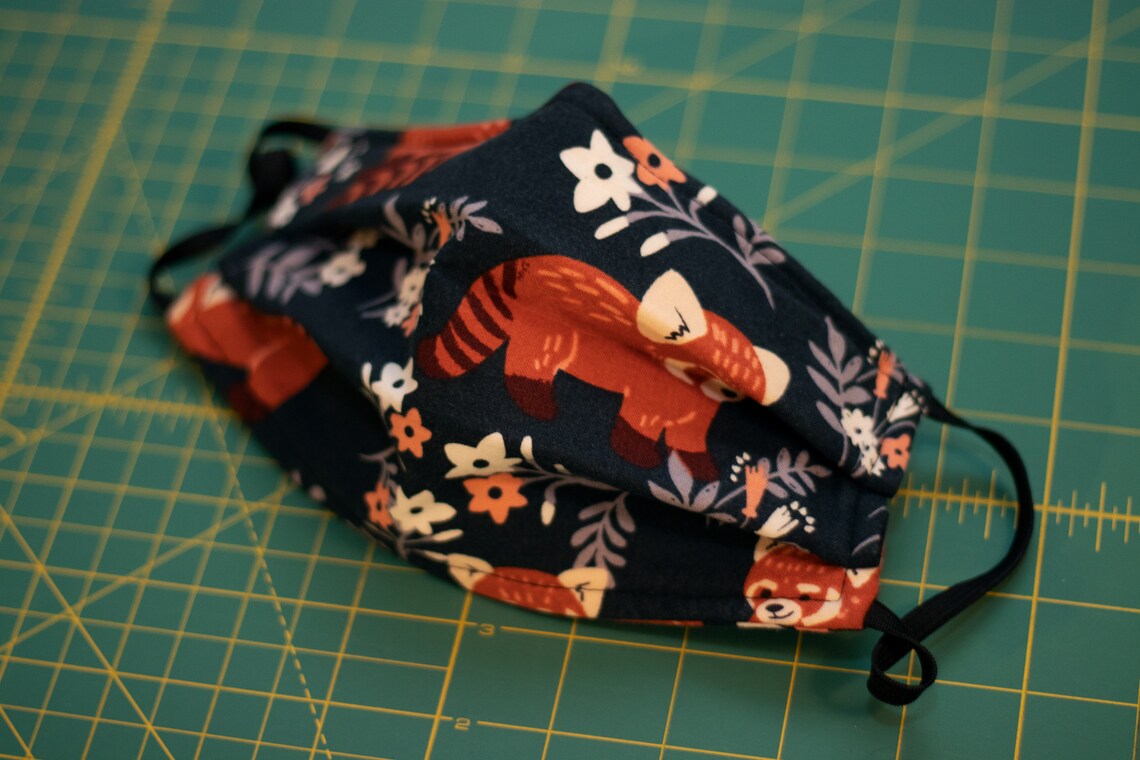 Red Panda Face Mask - Etsy