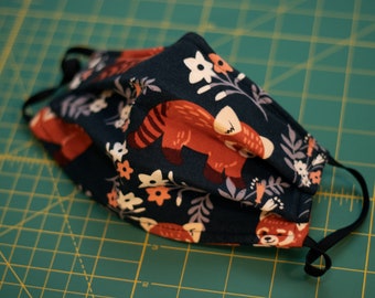 Red Panda Face Mask - Etsy