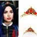 SALE !!!! Red Heart Crown Evie Descendants 3 Crown, Disney Descendants ...