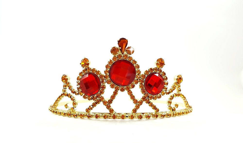 Snow White Tiara, Snow White Crown ,princess Snow White Gold & Red ...