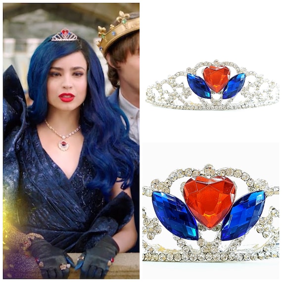 SALE Red Heart Crown Evie Descendants 3 Crown Disney | Etsy