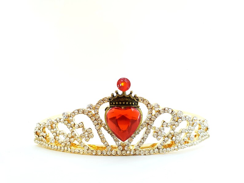 SALE Red Heart Crown Evie Descendants 3 Crown Disney - Etsy