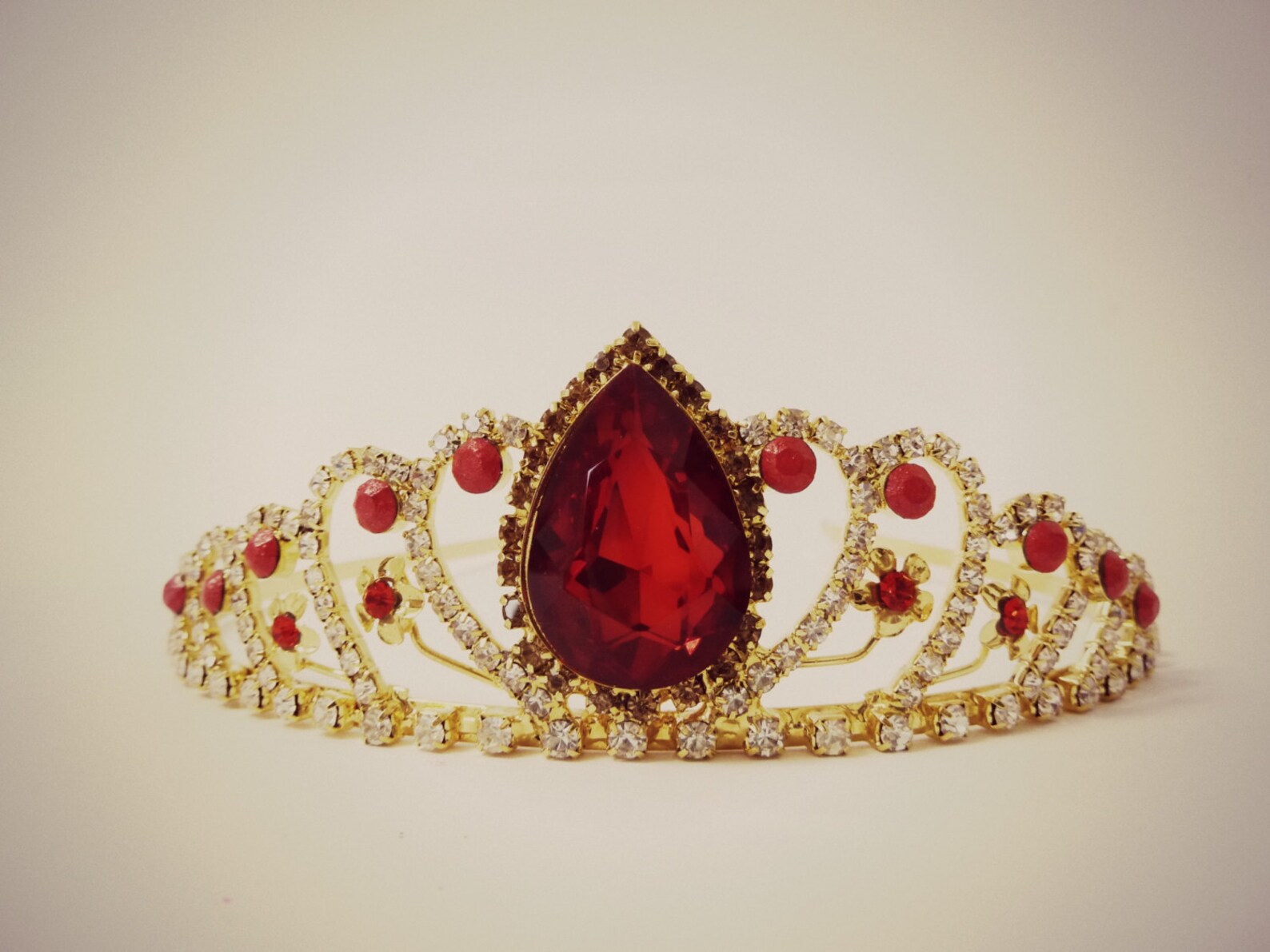 Queen of Heart Rhinestone Tiara Queen of Heart Red Tiara | Etsy