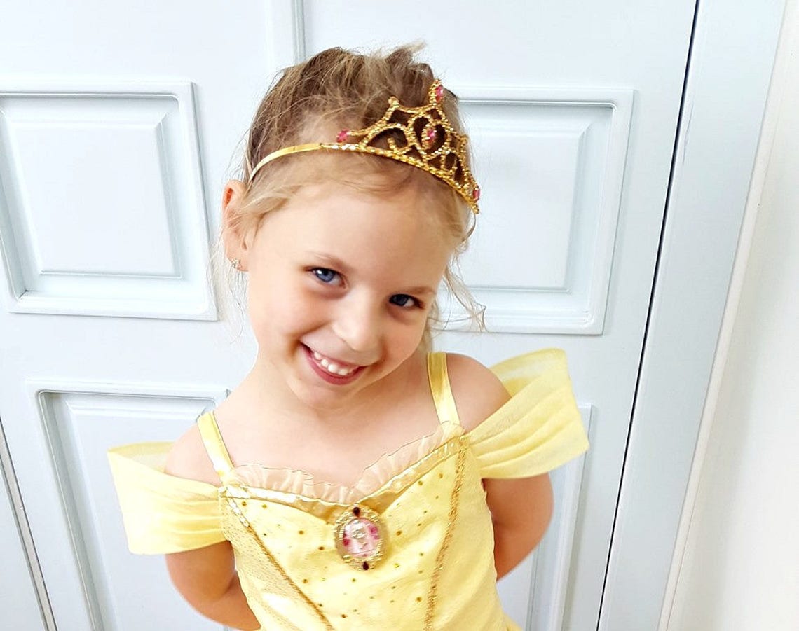 PRINCESS BELLE CROWN the Beauty and the Beast Belle Crown - Etsy