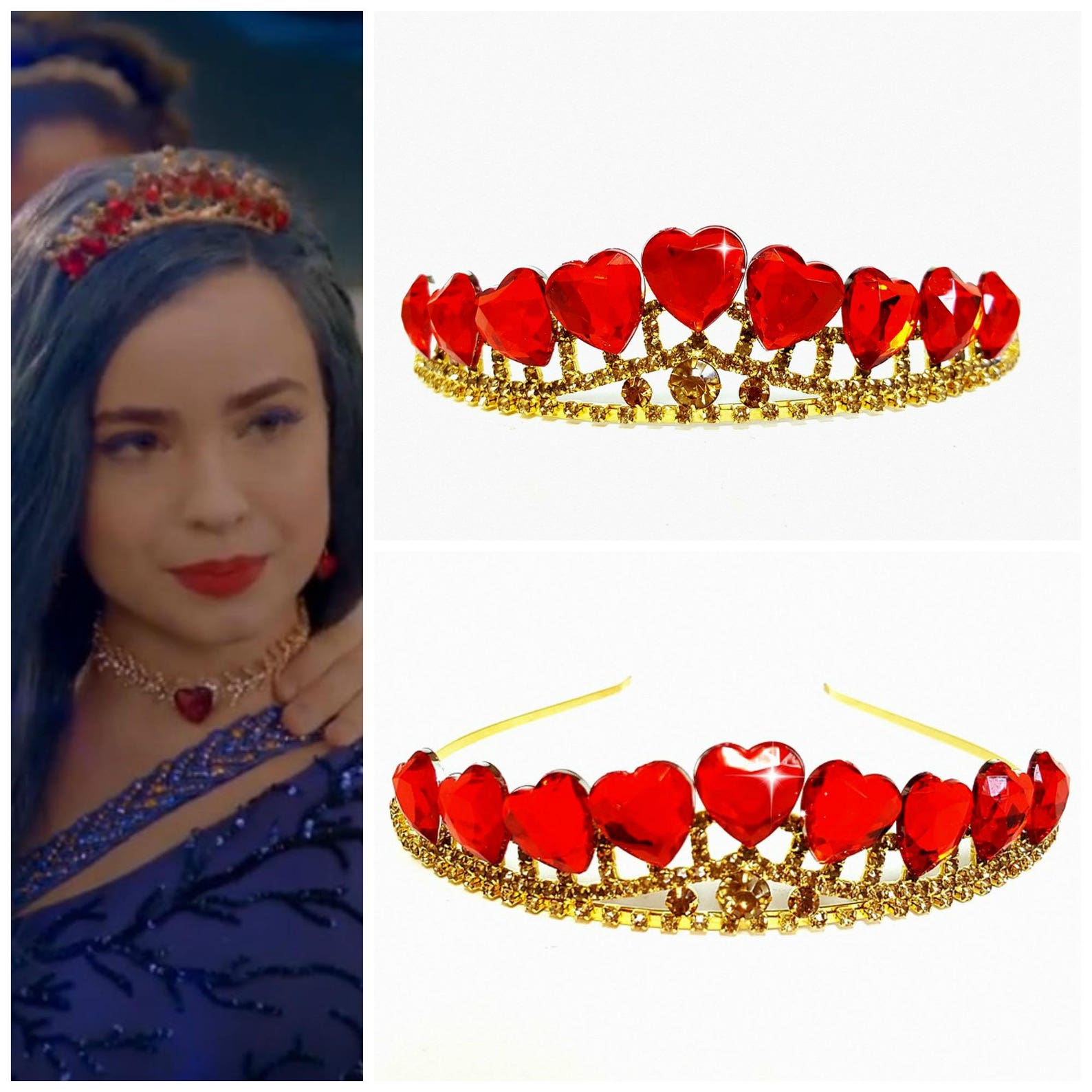 Disney Descendants 2 Tiara Evie Descendants 2 Crown Red | Etsy