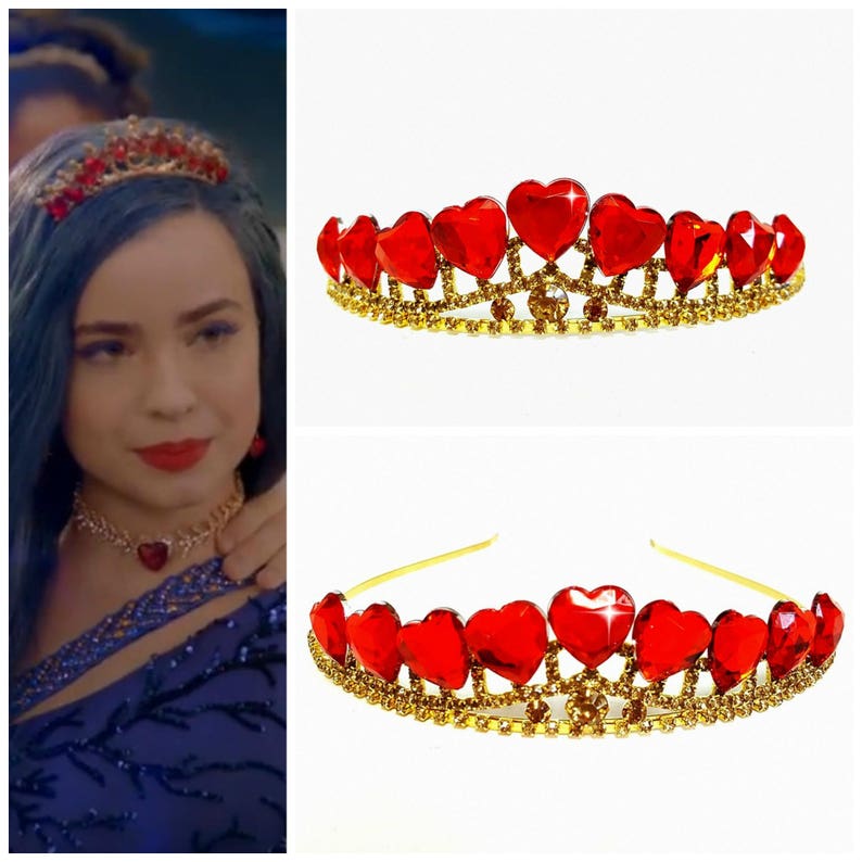 Disney Descendants 2 Tiara Evie Descendants 2 Crown Red | Etsy