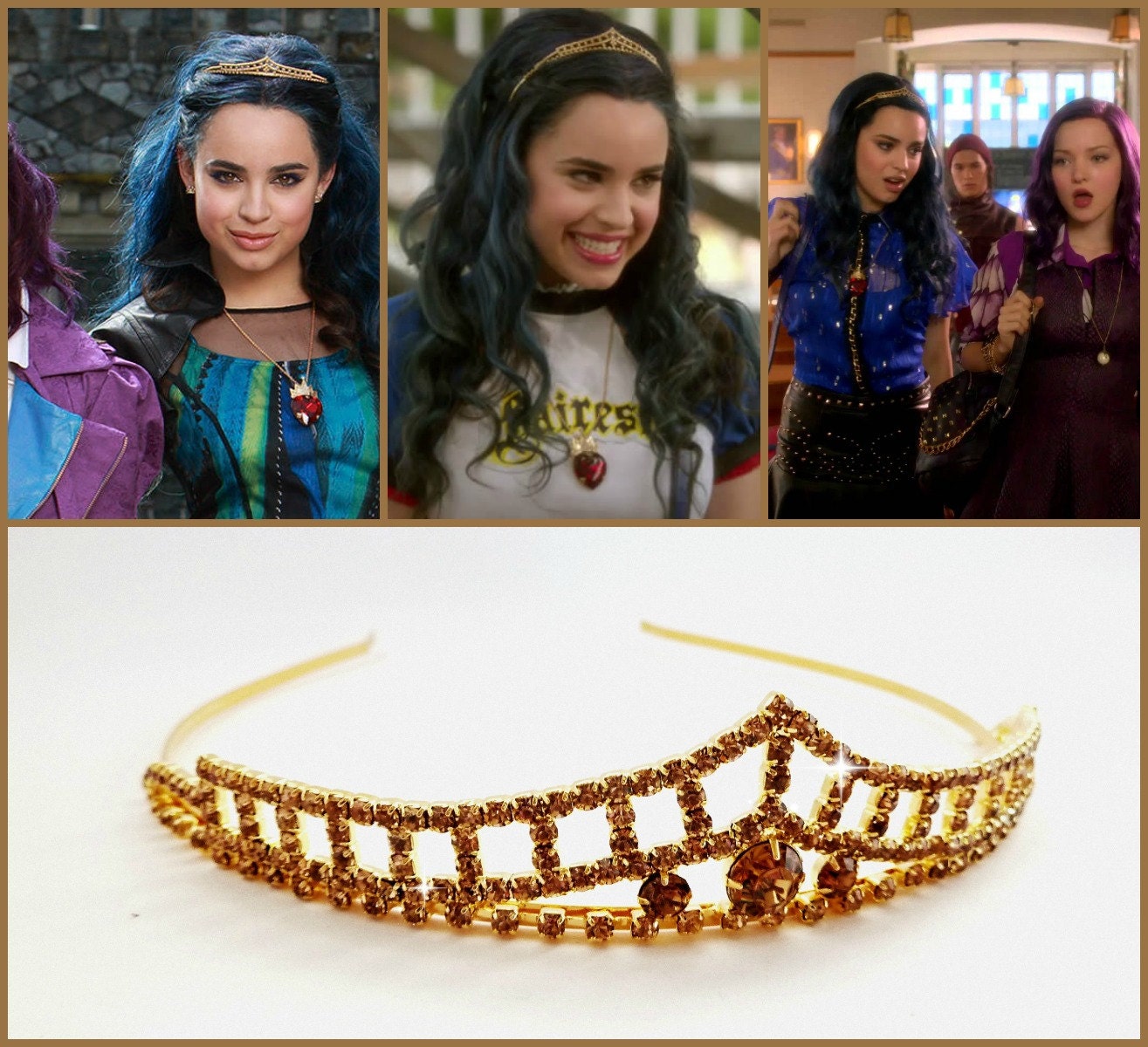 Evie Disney Descendants Crown, Evie Descendants Tiara , Evie Headpiece ...