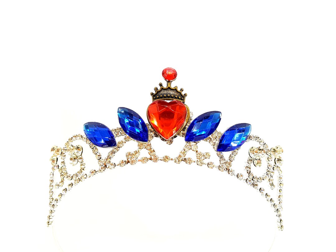SALE Red Heart Crown & Blue Evie Descendants 3 Crown, Disney ...