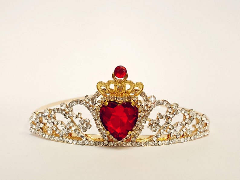 SALE !!!! Red Heart Crown Evie Descendants 3 Crown, Disney Descendants ...