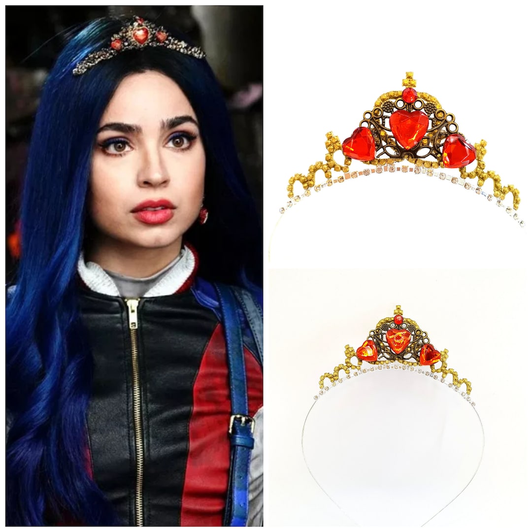 SALE !!!! Red Heart Crown Evie Descendants 3 Crown, Disney Descendants ...