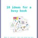10 Ideas for a Busy Book (PDF) - Etsy