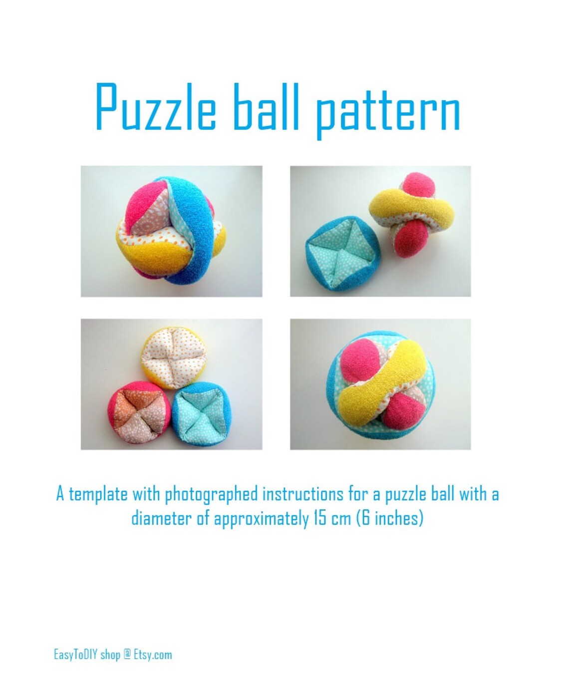 Puzzle Ball Pattern – Instant PDF Download - Etsy