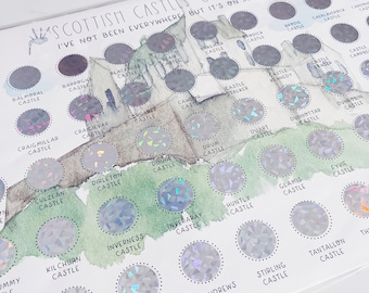 Scottish Castles - Scratch off Bucket List Poster, Edinburgh Castle ...