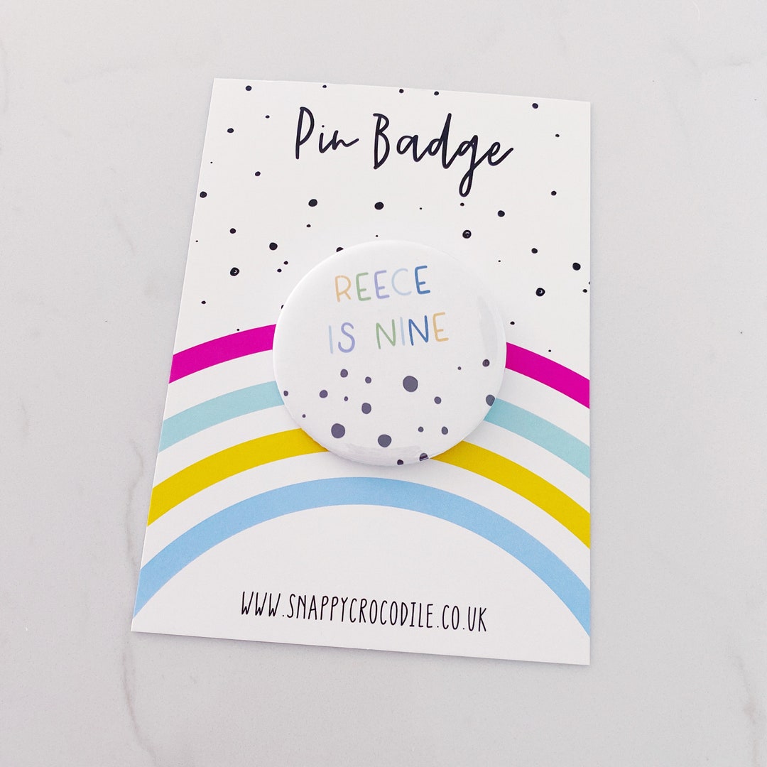 Personalised Birthday Boy Pin Badge Gift for Friend Small - Etsy UK