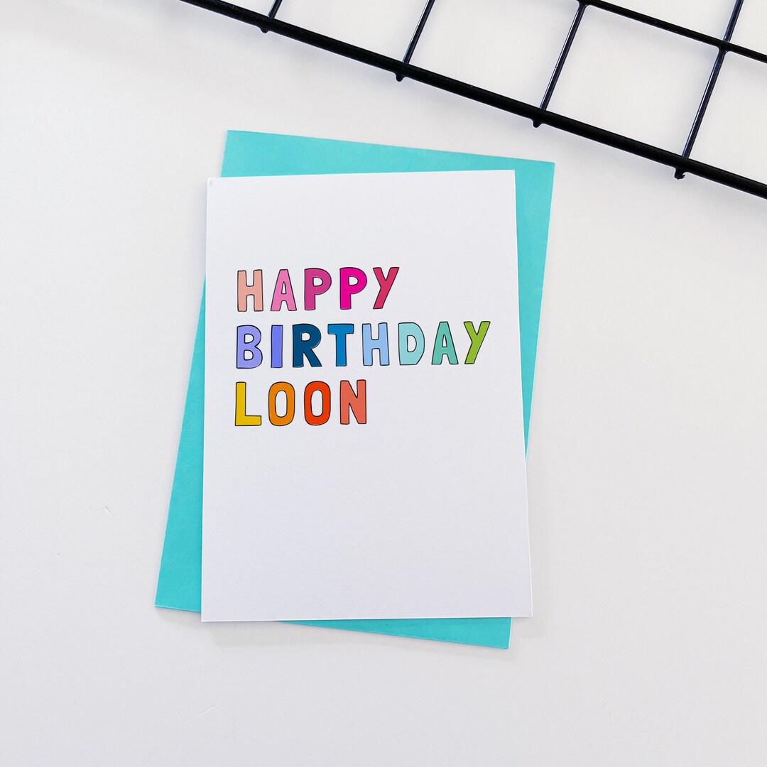 Scottish Loon Birthday Card - Etsy