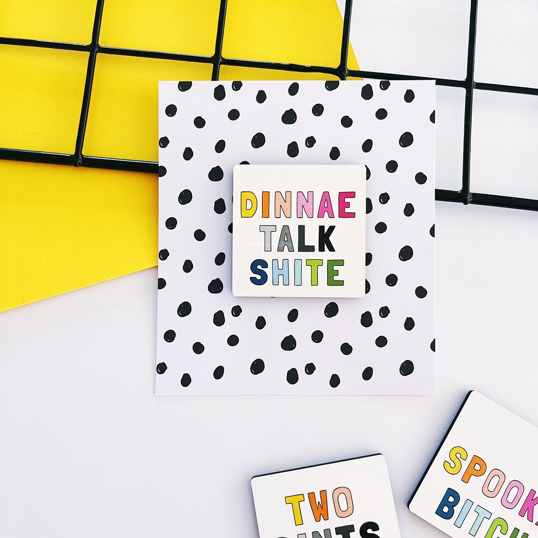 Talk Shite Scottish Fridge Magnet - Etsy