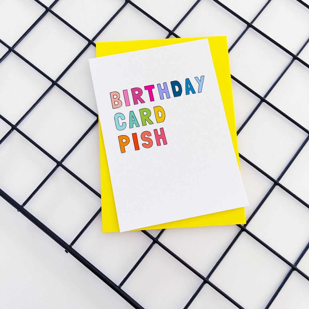 Scottish Birthday Card Pish - Etsy