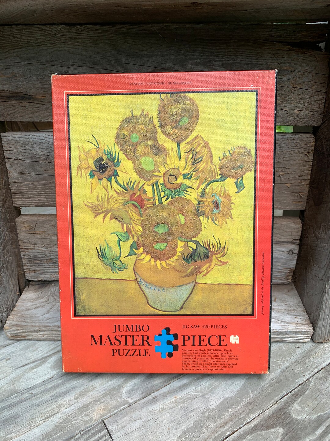 Vintage Vincent Van Gogh Sunflowers Puzzle Vintage Masterpiece Puzzle ...