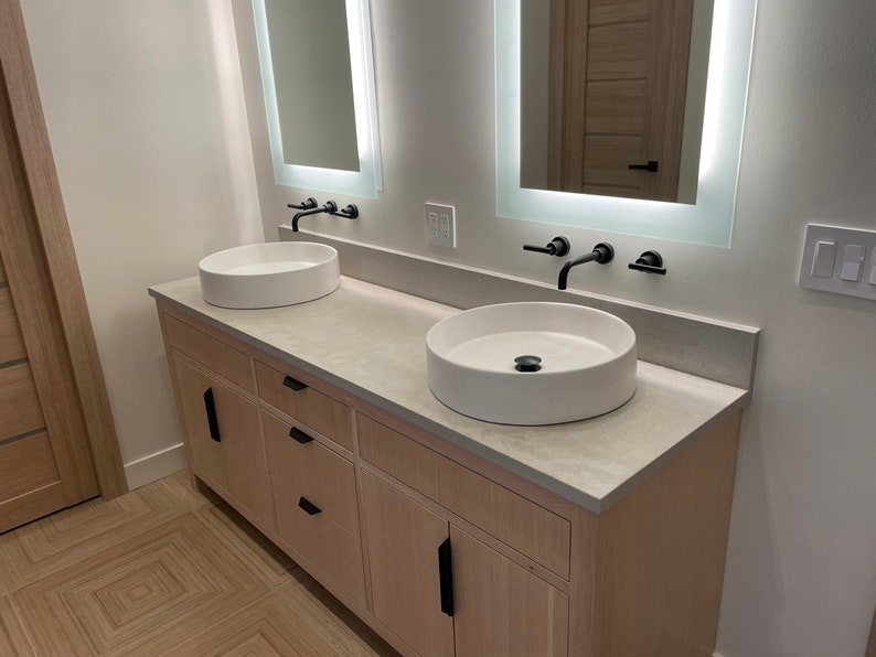 White Oak Custom Vanity (made to Order) - Etsy