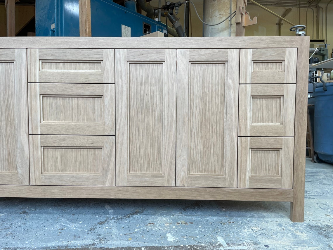 White Oak Custom Vanity (made to Order) - Etsy