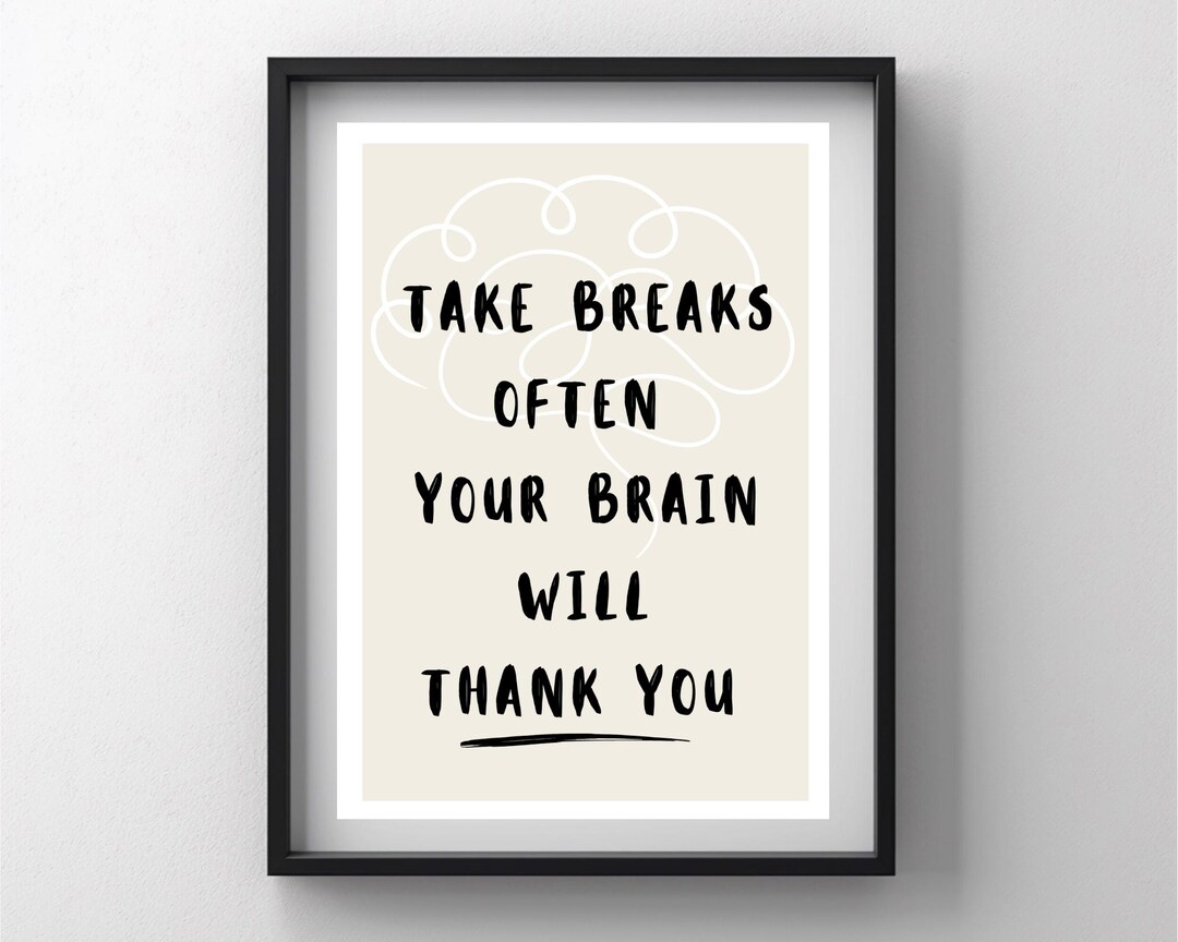 Fun Motivational Study Room Wall Art, Teen Exam Revision Decor, Instant ...