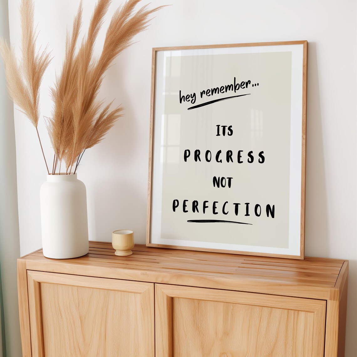 Progress Not Perfection Print: Motivational Wall Art (instant Digital ...