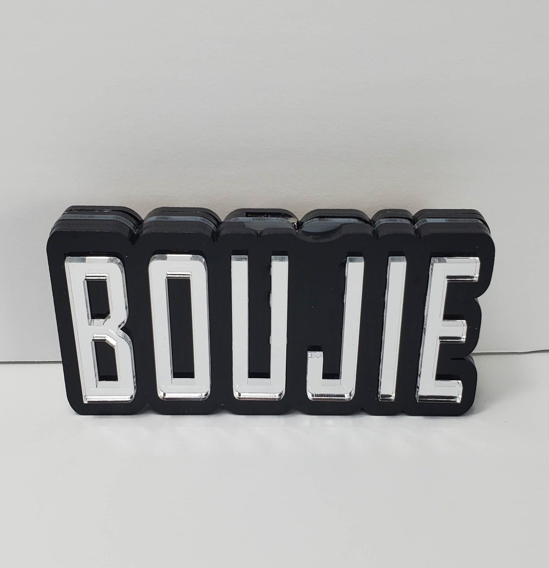Boujie Mirror SVG & JPEG File, Business Card Holder - Etsy