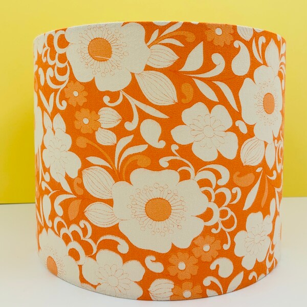 Orange Lampshade - Etsy UK