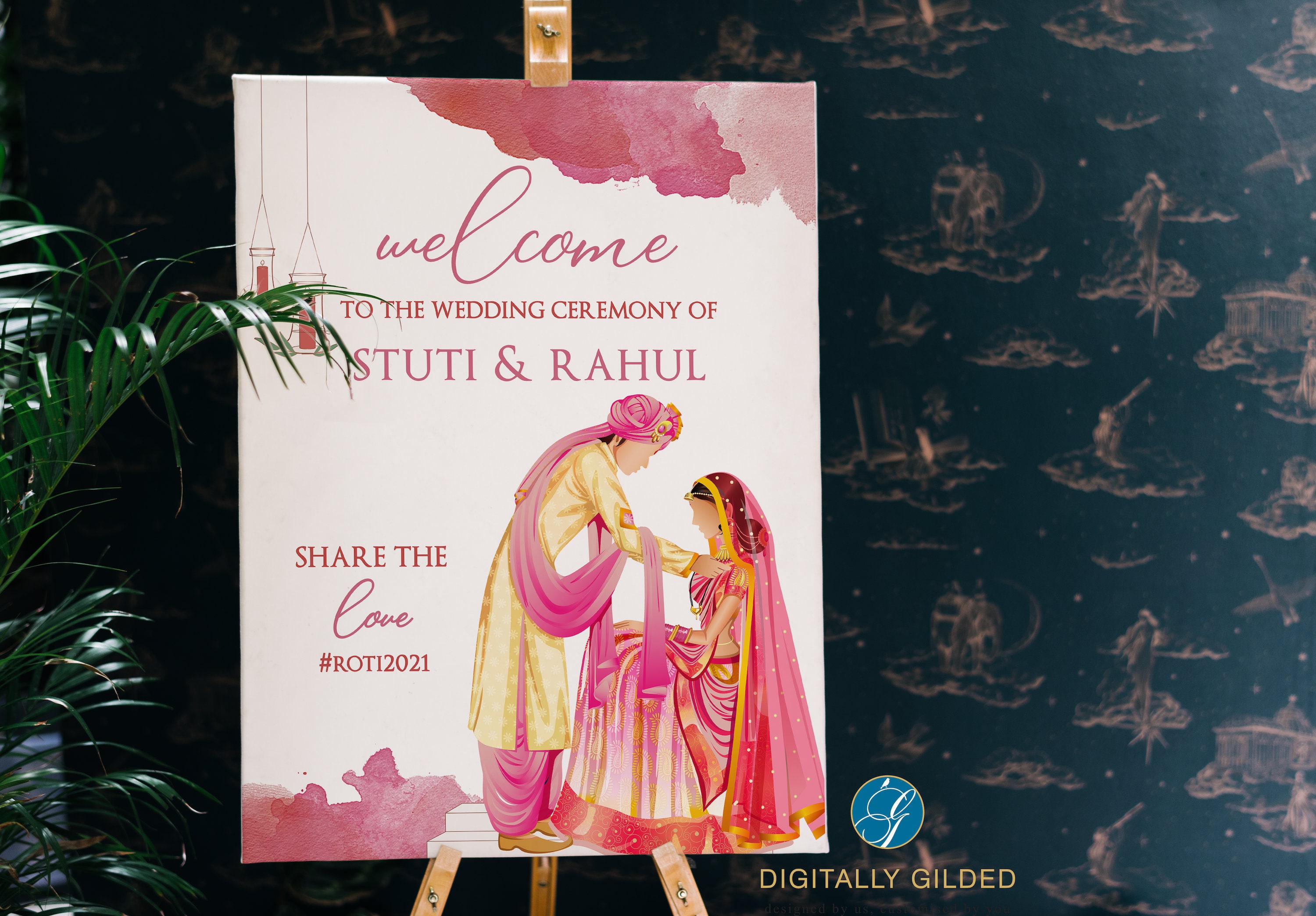 Pastel Pheras 18 X 24 Printable Wedding Welcome Sign Template With ...