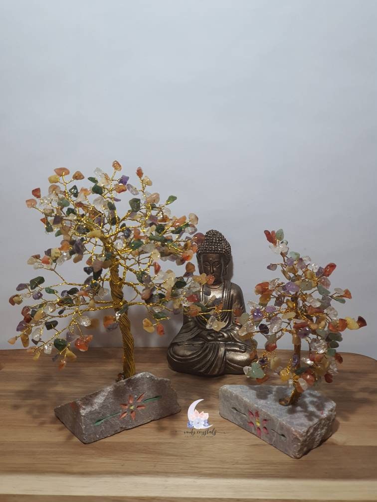160 Multi Crystal Tree / Gemstone Tree / Wire Tree / Healing - Etsy UK