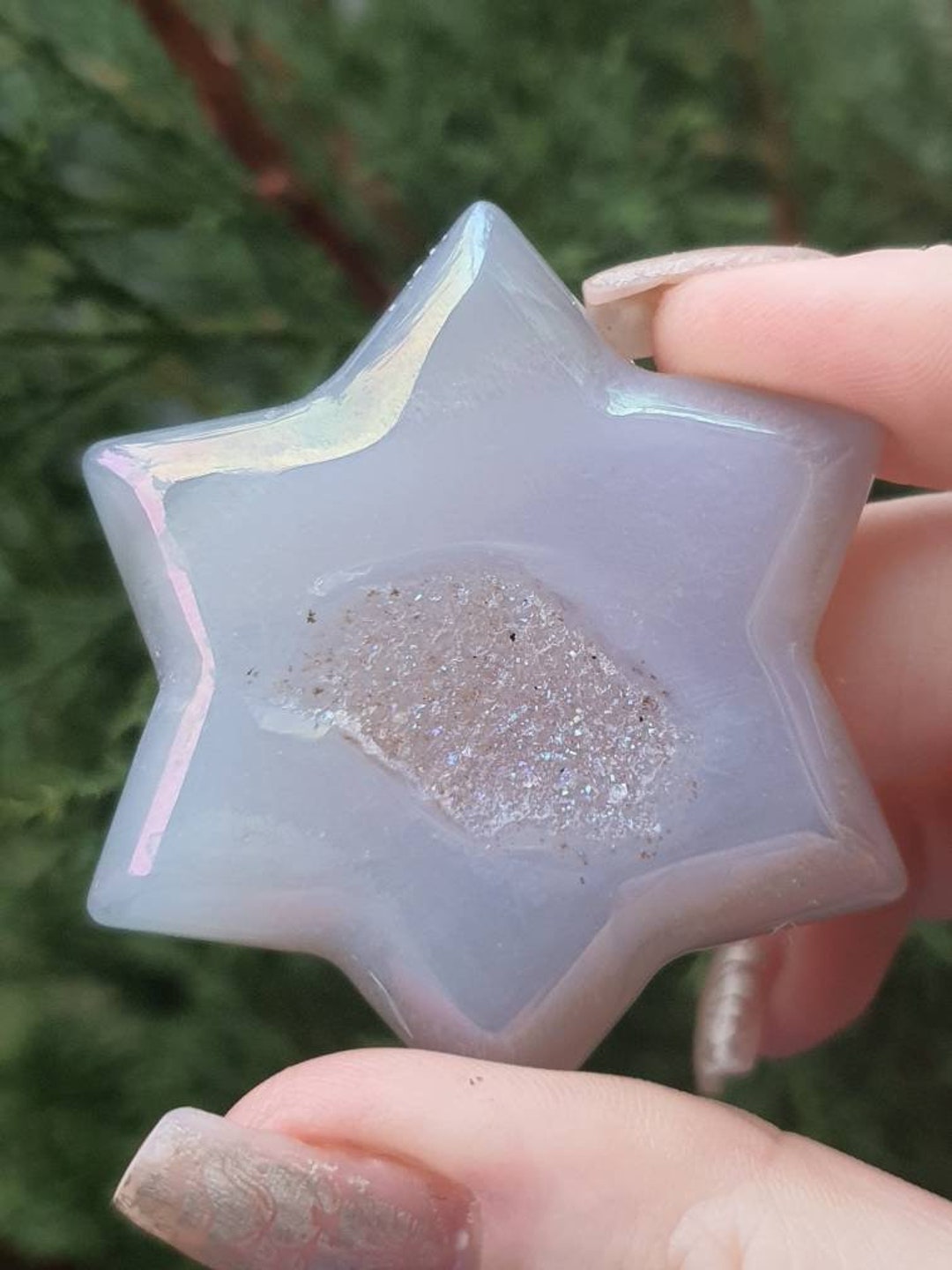 Aura Agate Star / Celestial/ Stars / Crystal Star / Agate / Healing ...