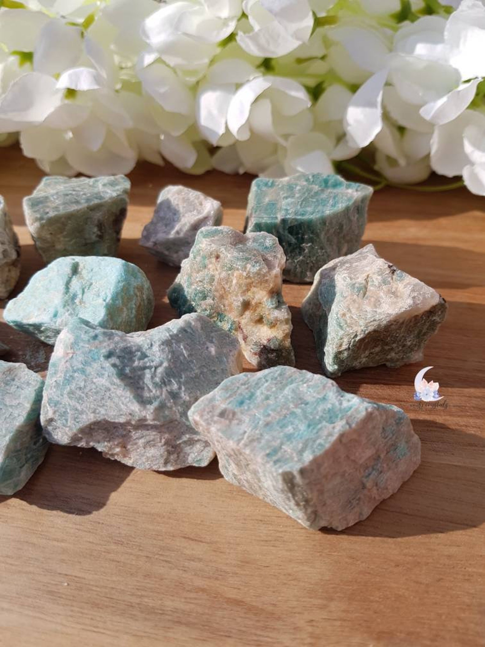Rough amazonite / raw amazonite stones / chakra stones / yoga | Etsy