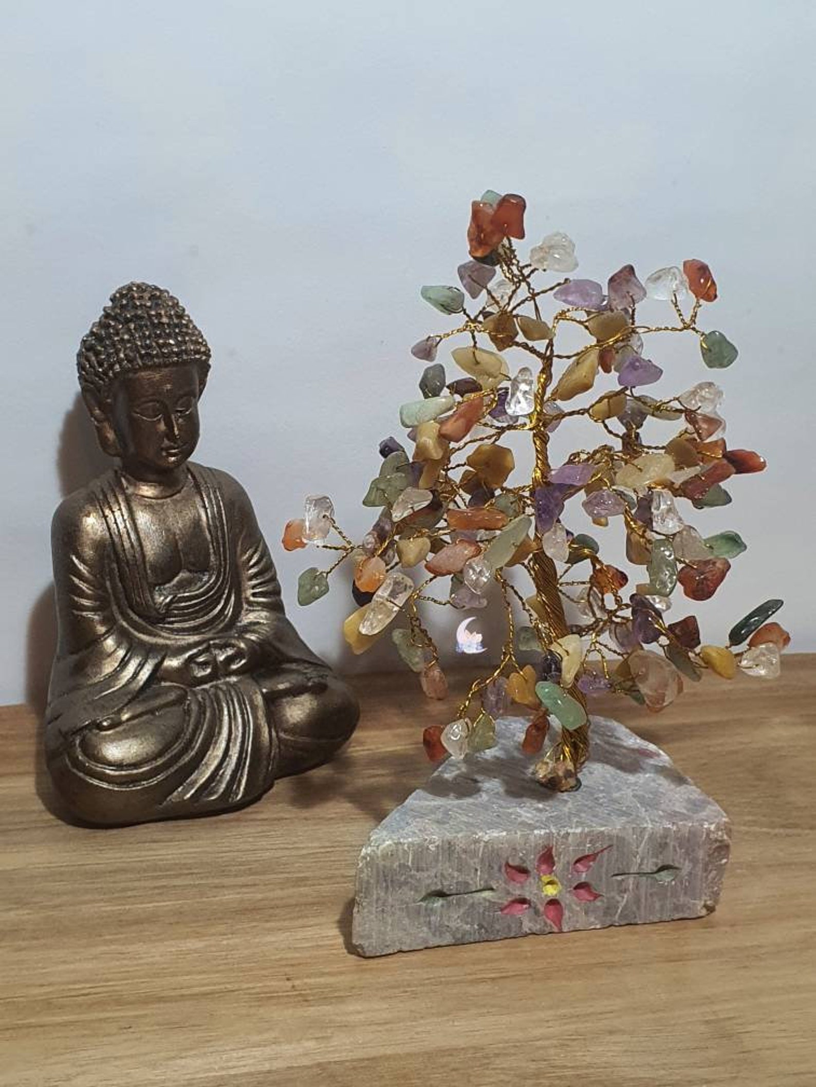 160 Multi Crystal Tree / Gemstone Tree / Wire Tree / Healing - Etsy UK