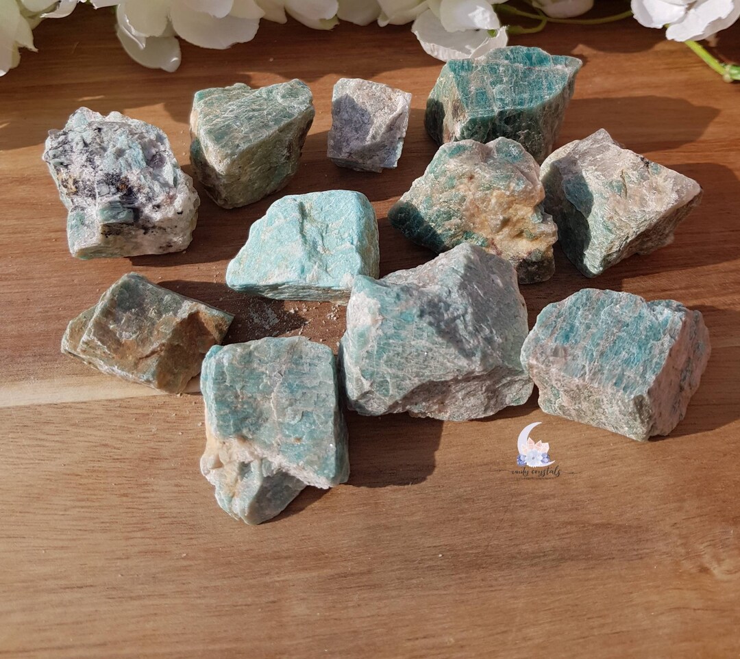 Rough Amazonite / Raw Amazonite Stones / Chakra Stones / Yoga - Etsy
