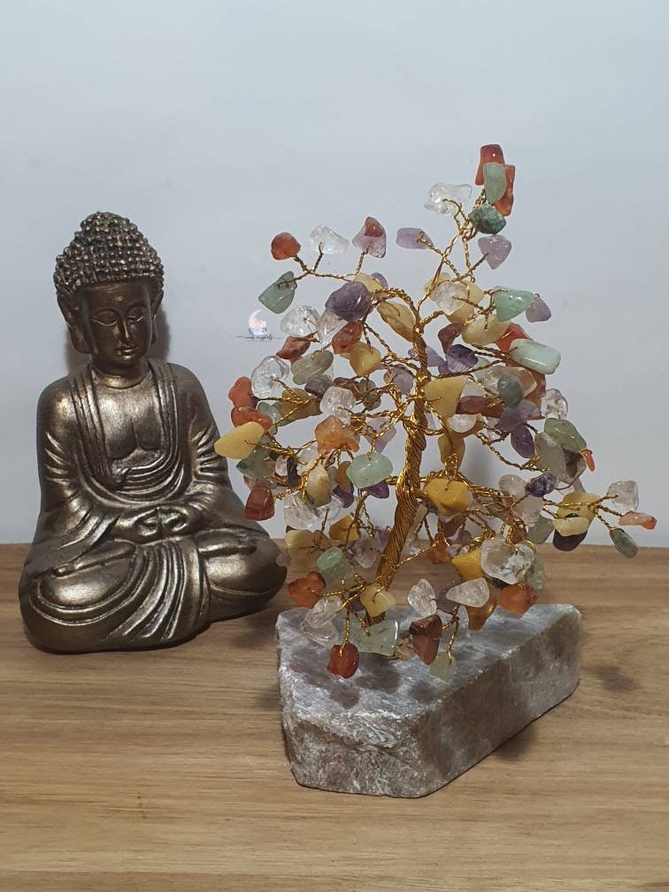 160 Multi Crystal Tree / Gemstone Tree / Wire Tree / Healing - Etsy UK