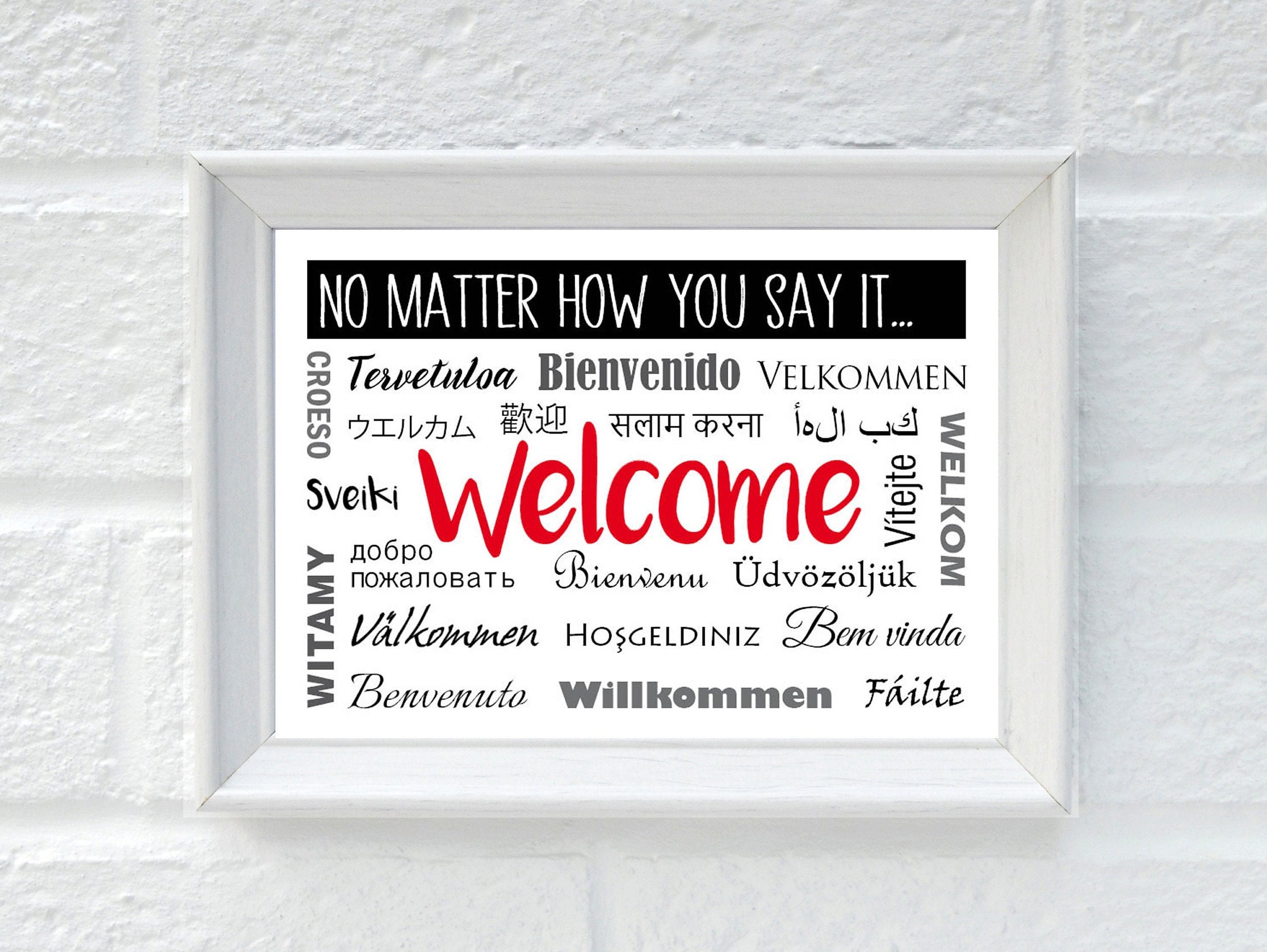 Welcome Sign Digital Download Welcome Downloadable Multi - Etsy