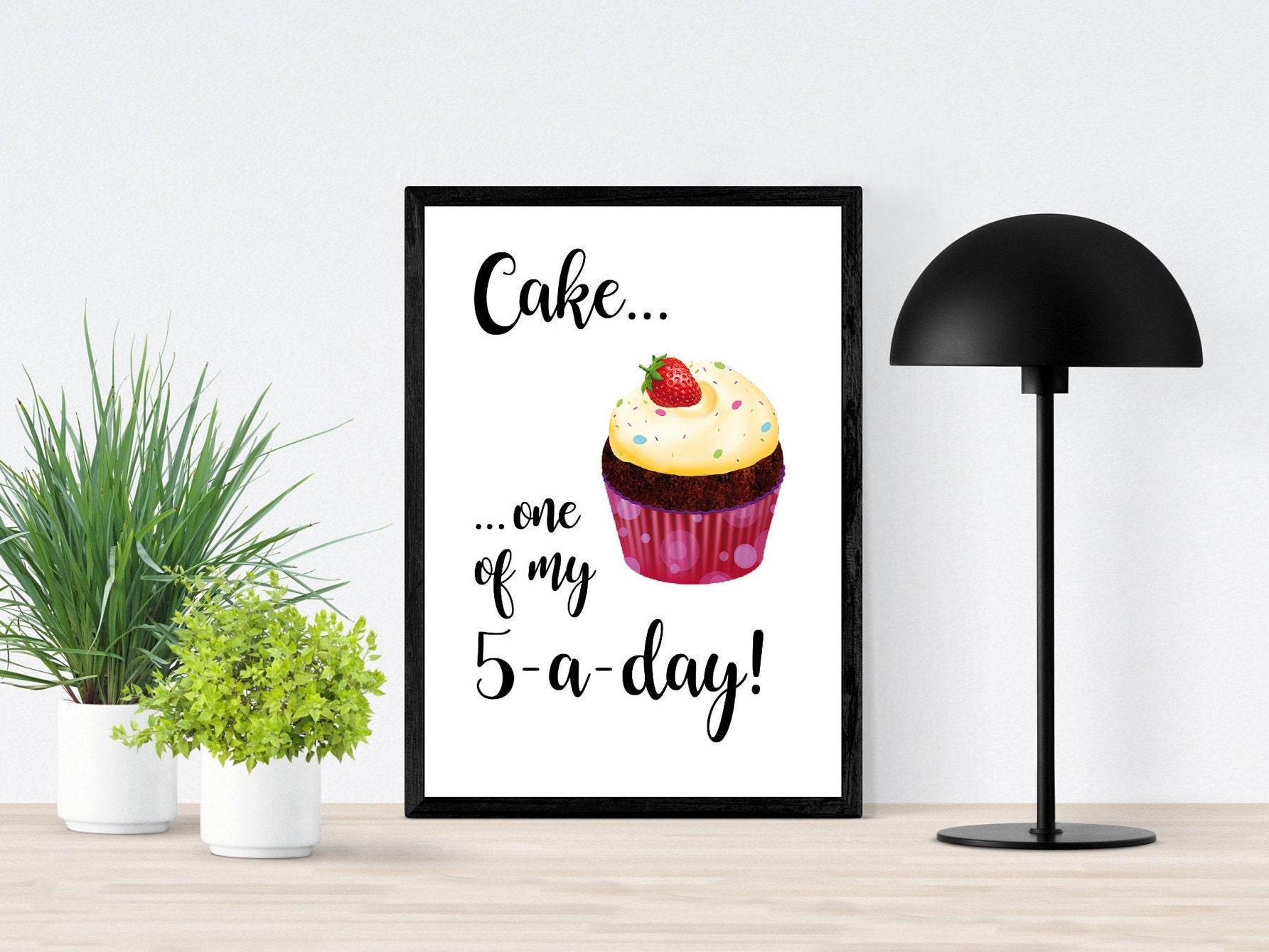 Funny Cake Quote Digital Download - Etsy UK