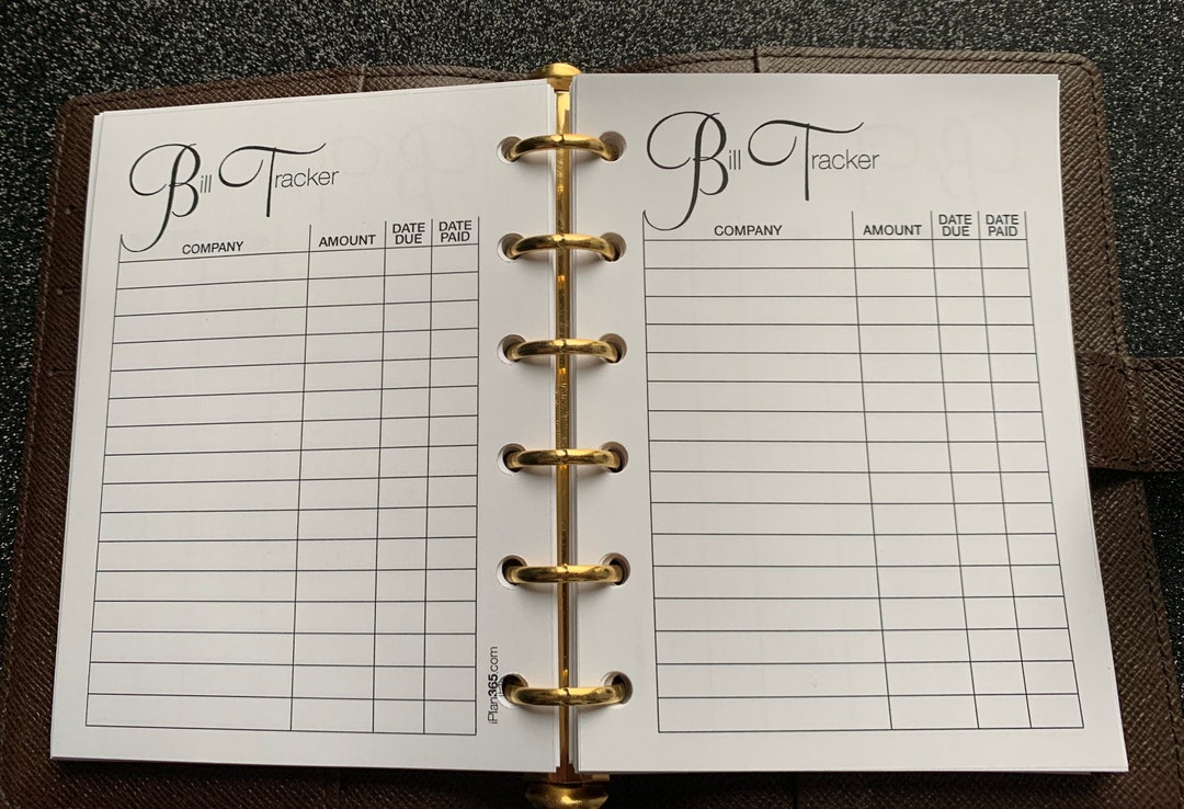 Pocket Size Refill Insert for 6 Hole Planner - Etsy