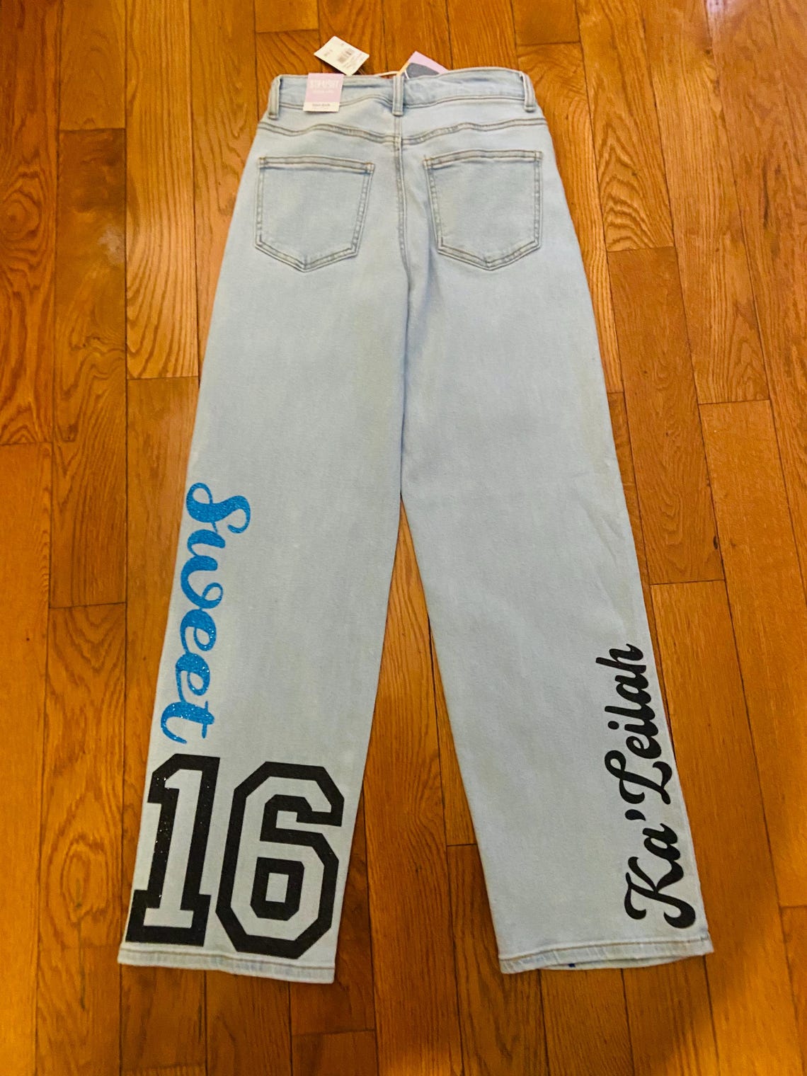 Custom Senior/birthday Outfit Sweatshirt & Hand Painted Jeans - Etsy