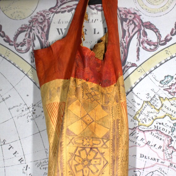 Antique Bedouin Goat Skin Storage Bag - Gem