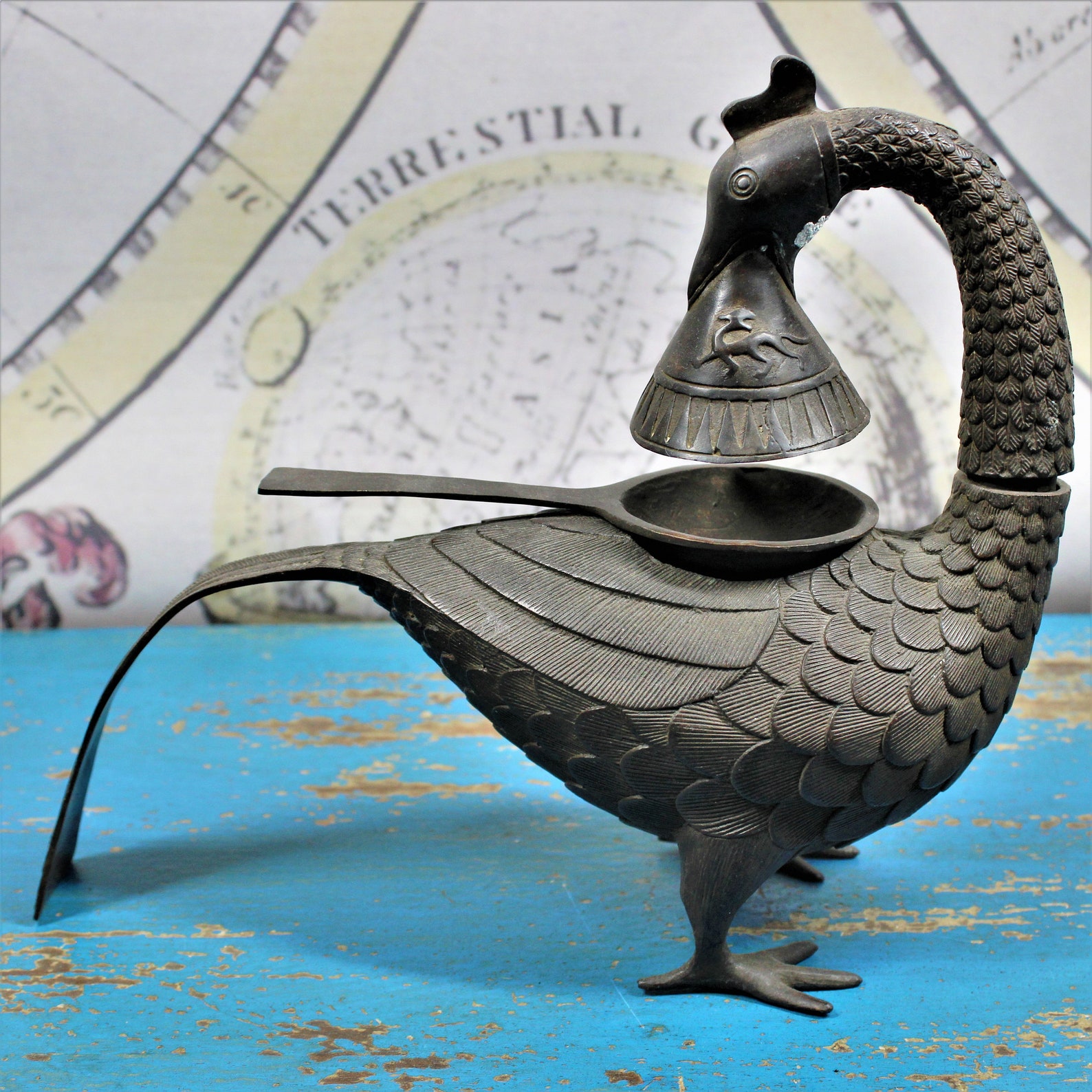 Ming Dynasty Phoenix Oil Lamp - Etsy