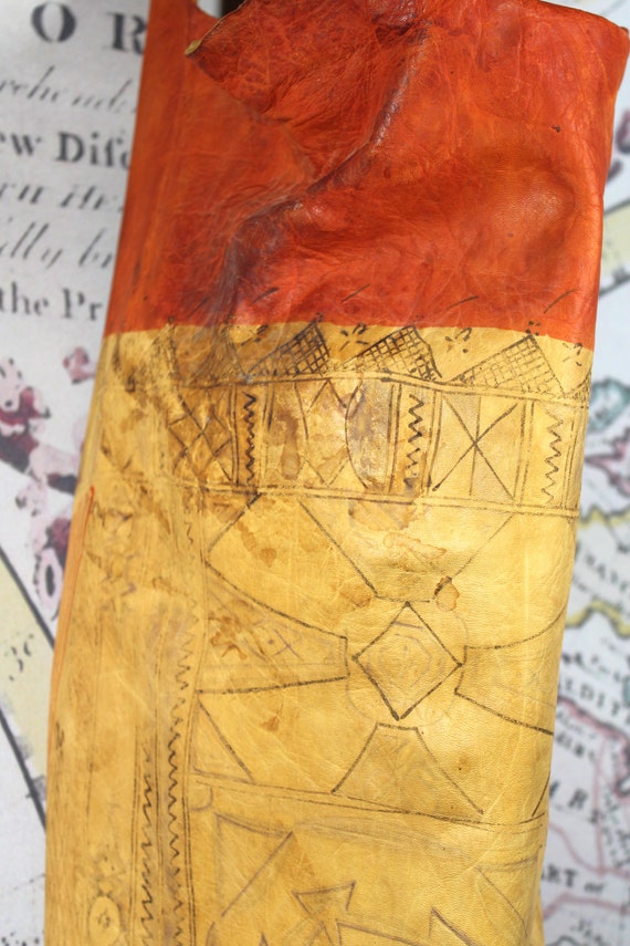 Antique Bedouin Goat Skin Storage Bag - Gem