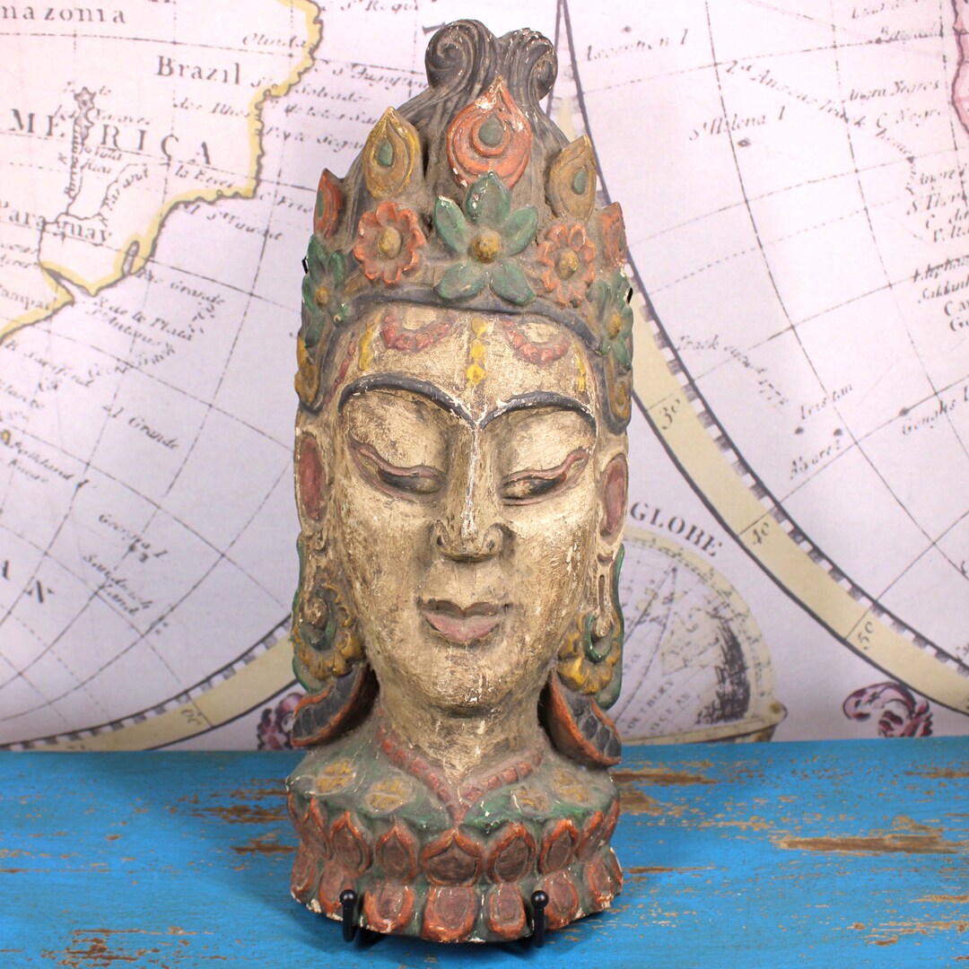 Rare Tibetan Green Tara Mask 19th Century Tantrism Nepal - Etsy