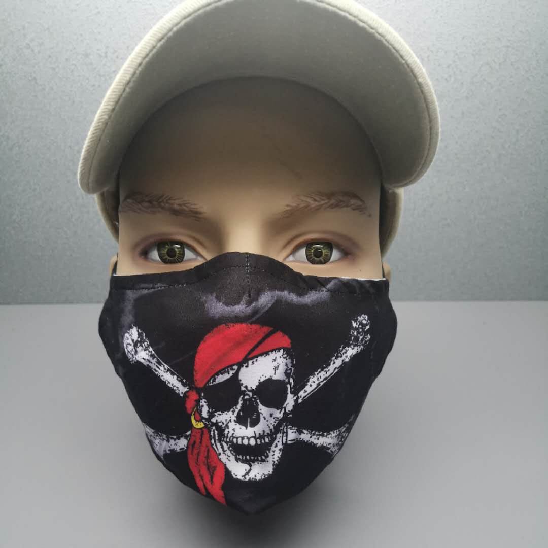 Skull and Crossbone Face Mask - Etsy