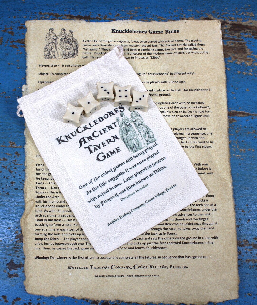 Knuckle Bones Tavern Game or Aka Pirate Dibbs - Etsy