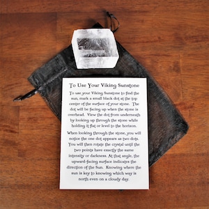 Viking Sunstone With Directions - Etsy