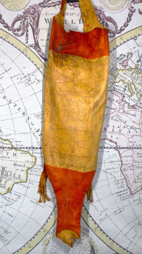 Antique Bedouin Goat Skin Storage Bag - Gem